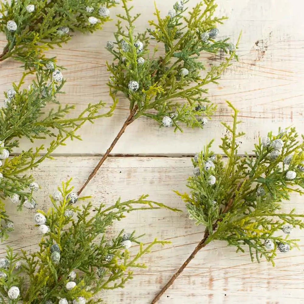 10" Cedar Juniper Spray – The Gingham Buffalo